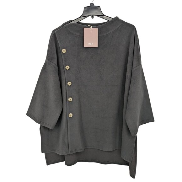 Nap Loungewear | Sweaters | Nap Loungewear Oversized Side Button ...